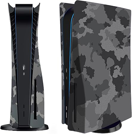 Amazon.com: Face Plate Cover Shell for PS5 Disc Edition Console ...