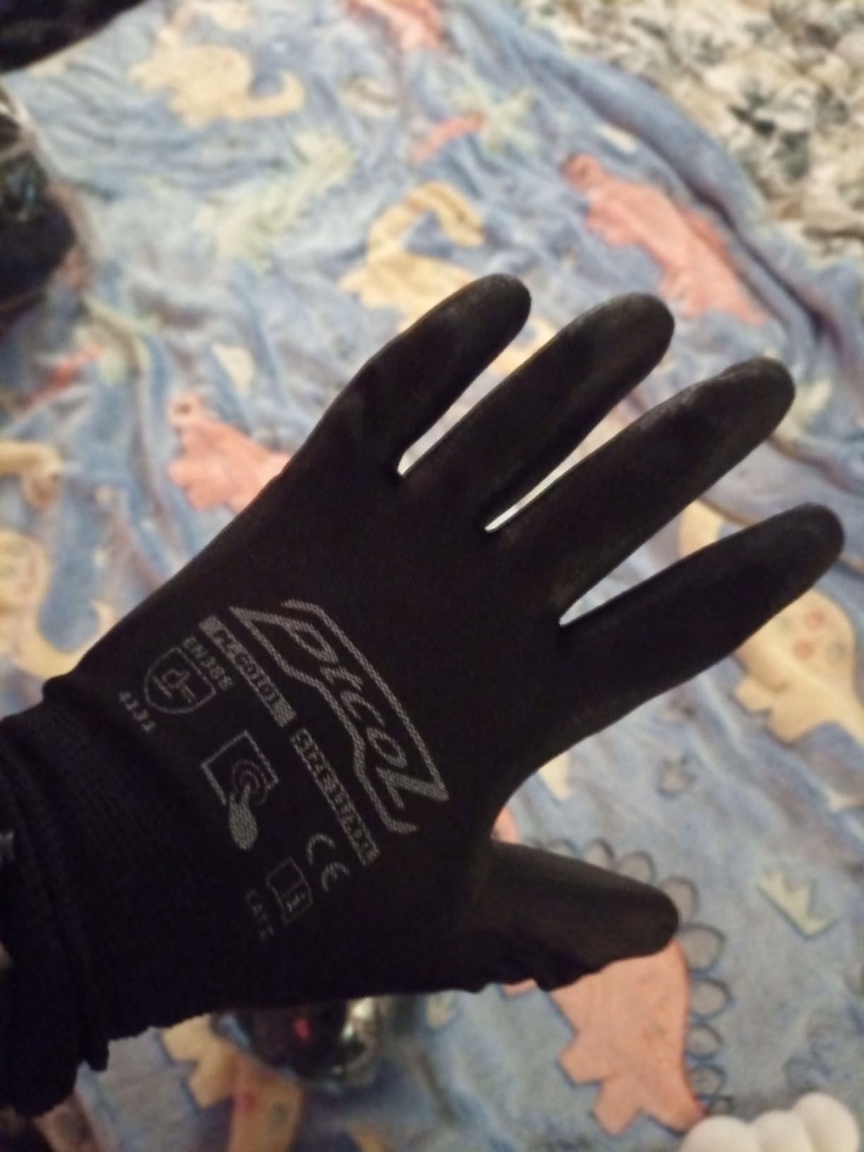 PTCOL Safety Work Gloves PU Coated for Men and Women-12 Pairs,Hi-Vis ...