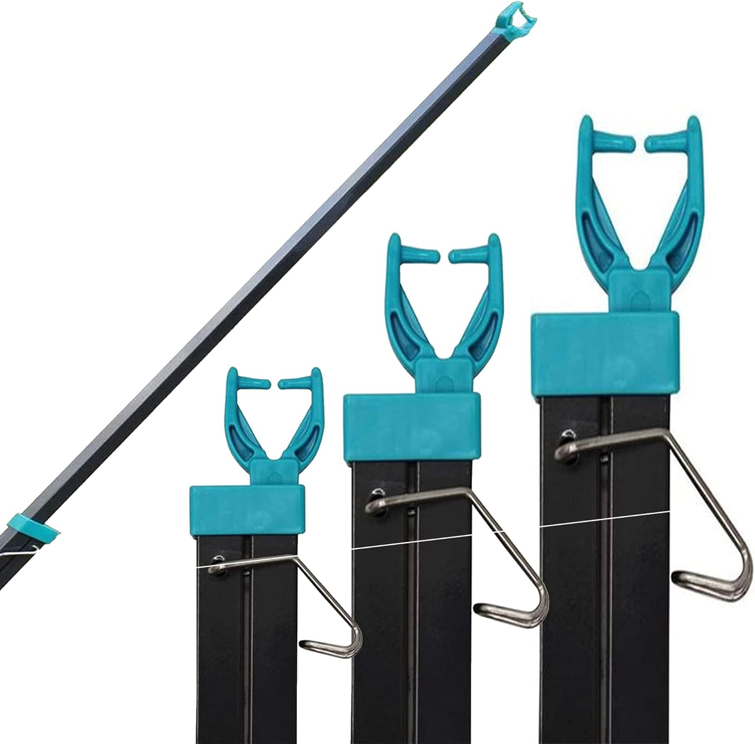 Q&H 2.5m Heavy Duty Laundry Line Prop for Washing Lines - Adjustable ...