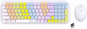 Amazon | UBOTIE Portable Bluetooth Colorful Computer Keyboards ...