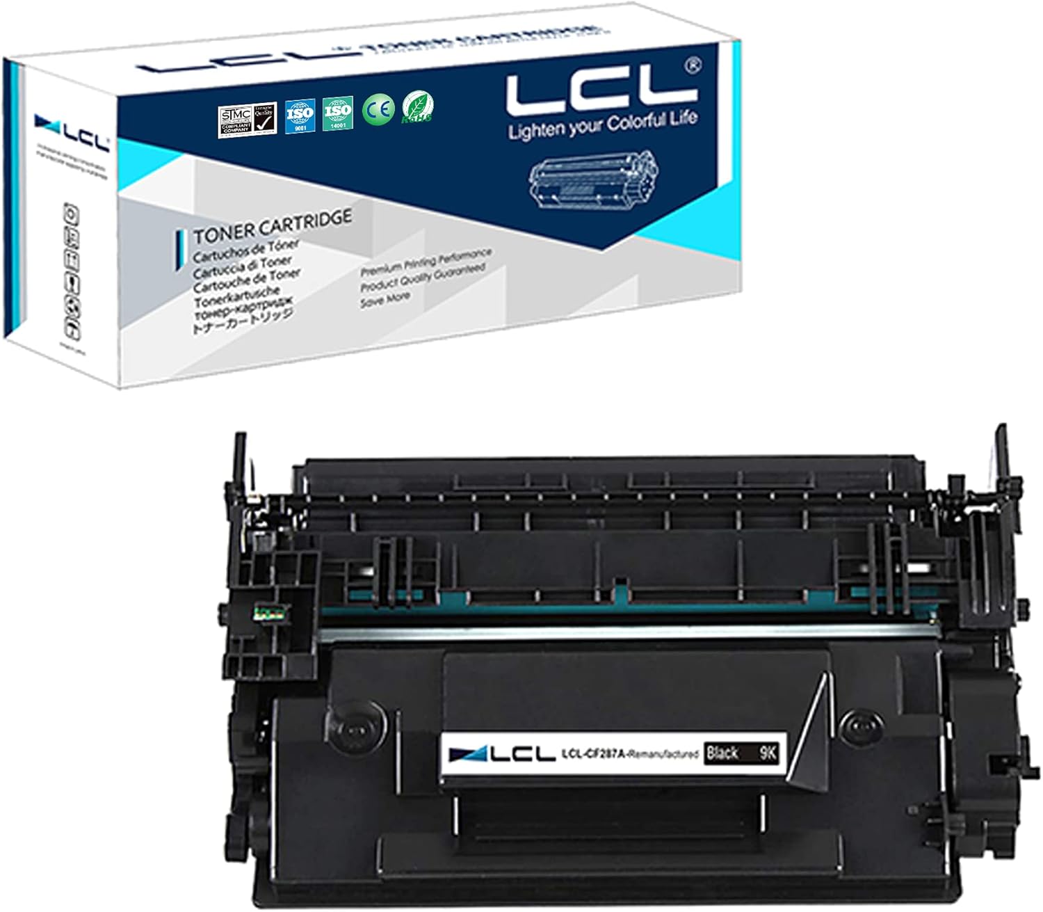 LCL Remanufactured Toner Cartridge 87A CF287A (1 PK Black) Replacement ...