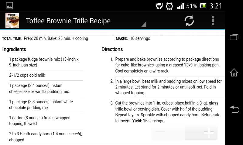 Trifle Recipes Cookbook Vol 1 - App on Amazon Appstore