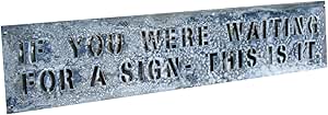 Amazon.com: Sugarboo Designs Metal Wall Signs MS109 If You were Waiting ...