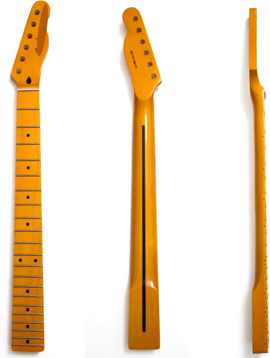 Premium Maple Guitar Neck for Fender Telecaster Style – 21 Frets, Maple ...