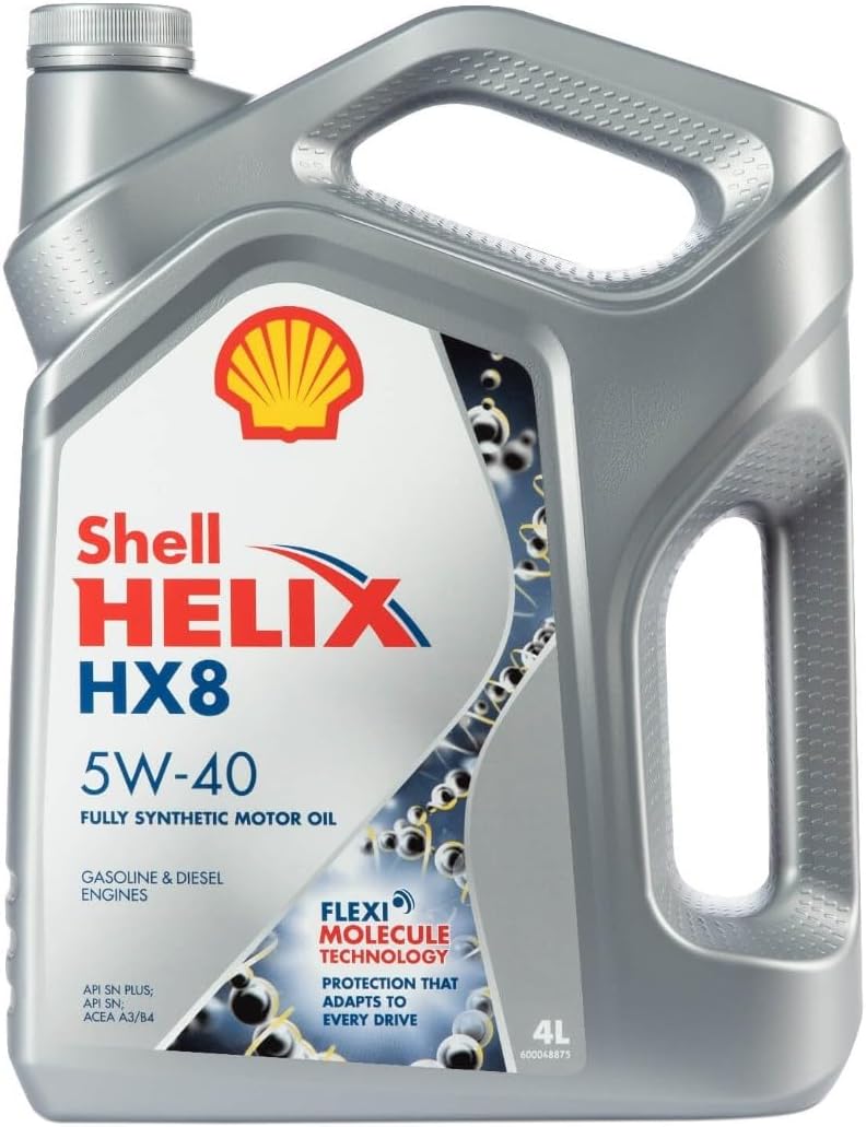 Shell Helix HX8 5W-40 Fully Synthetic Engine Oil API SN A3/B4 4 Litre ...