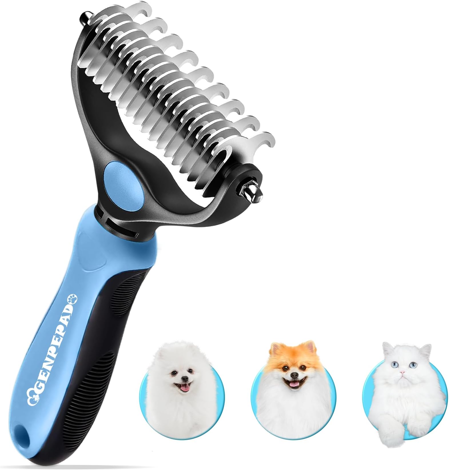 Amazon.com : Pet Grooming Brush Dog Grooming Rakes Tool for Mats ...