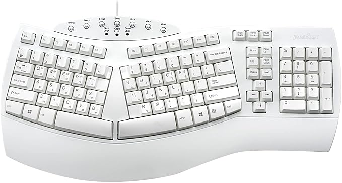 Amazon.com: Perixx PERIBOARD-512W KR Wired Ergonomic Split USB Keyboard ...