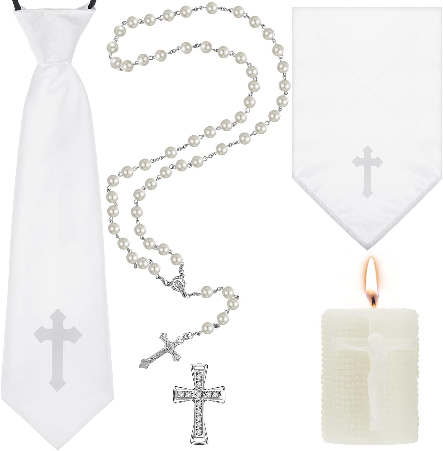Amazon.com: 5 Pieces First Holy Communion Accessories Communion Set ...