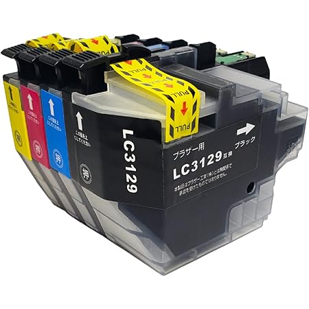 Amazon.co.jp: ブラザー brother 互換 LC3129 4色 インクカートリッジ LC3129BK/ LC3129C / LC3129M / LC3129Y MFC ...