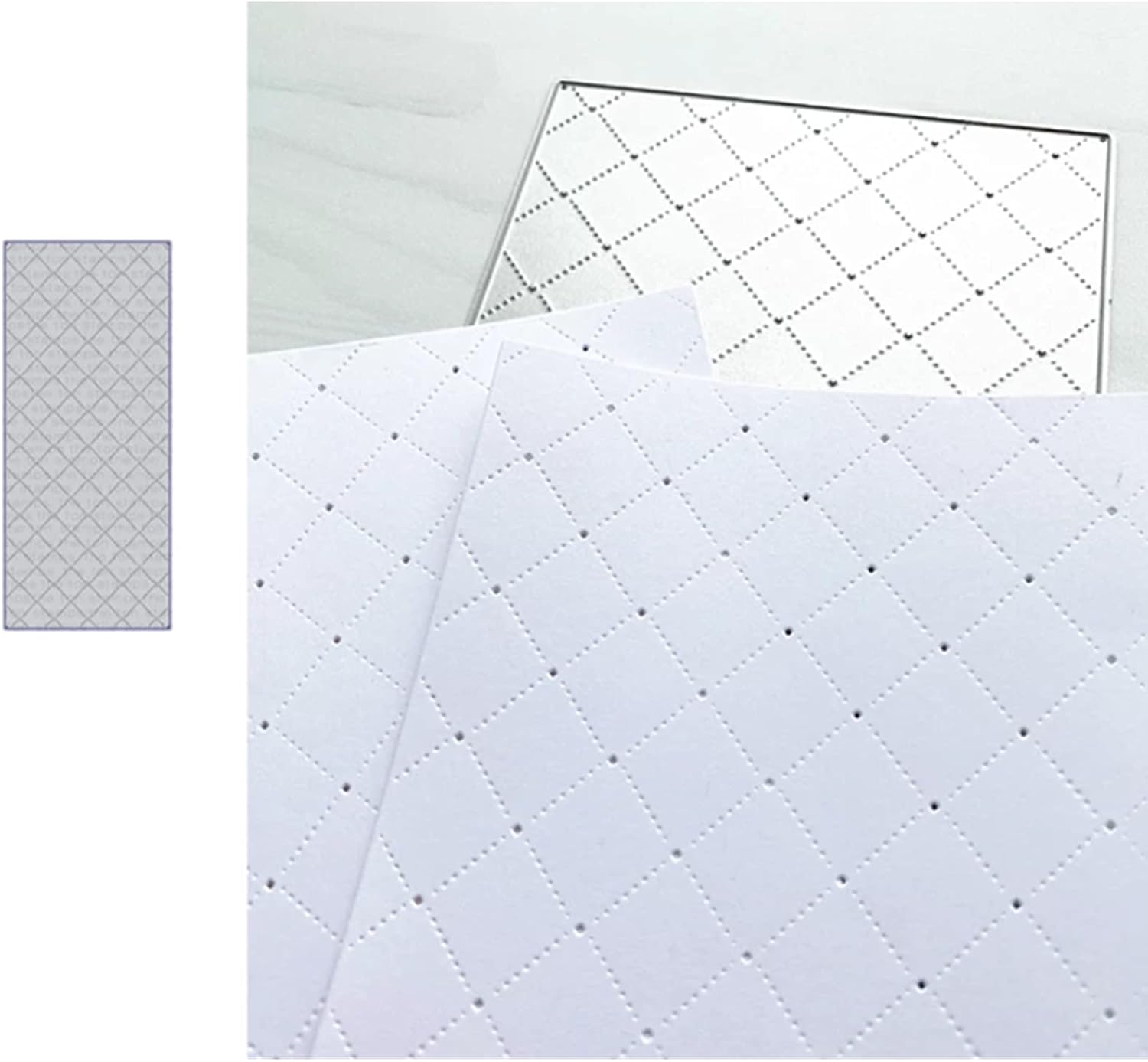 Amazon.com: Rhombus Hole Rectangular Frame Metal Die Cuts, Card Cutting ...