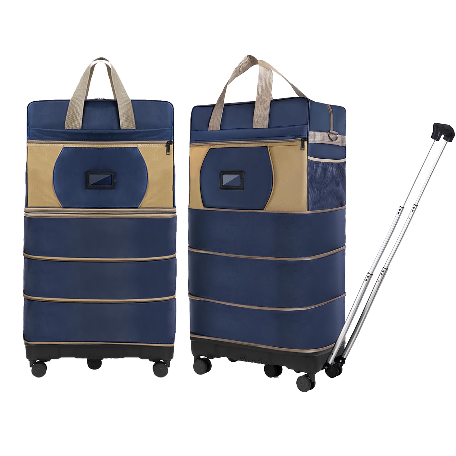 Amazon.com | SOBIY Collapsible Foldable Luggage Bag with Telescoping ...