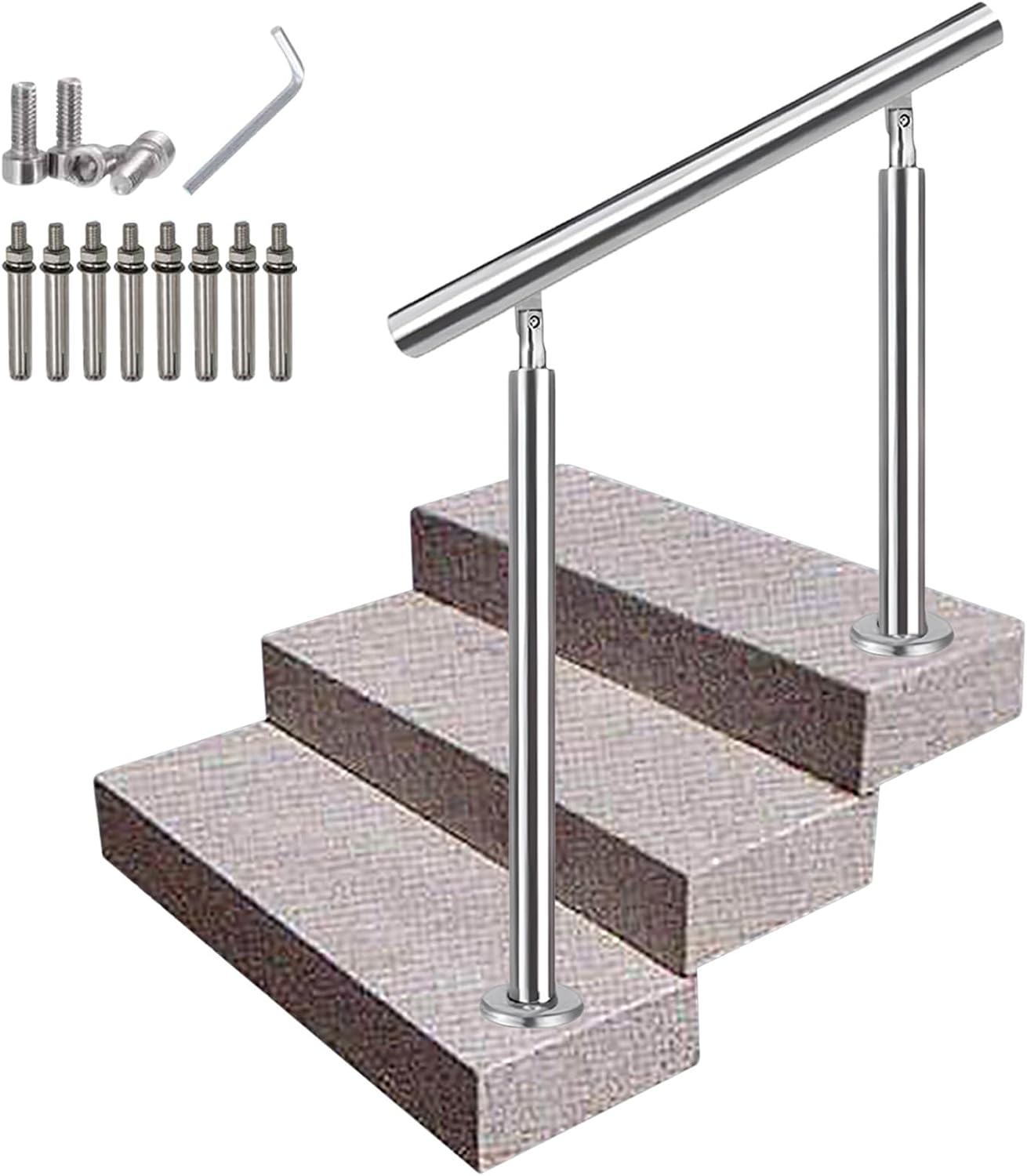Handrails for Outdoor Steps, Stainless Steel Handrail Stair Rail ...