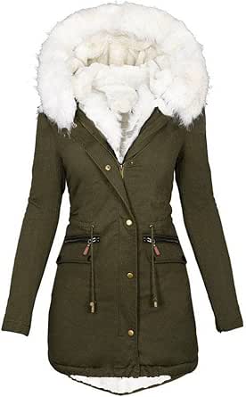 Hesxuno Parkas Anoraks - chamarra acolchada para mujer, chamarra de ...