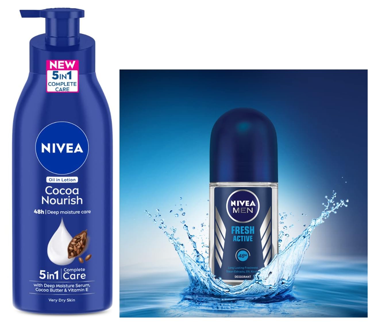 Buy Nivea Body Lotion For Very Dry Skin, Cocoa Nourish, With Coconut ...