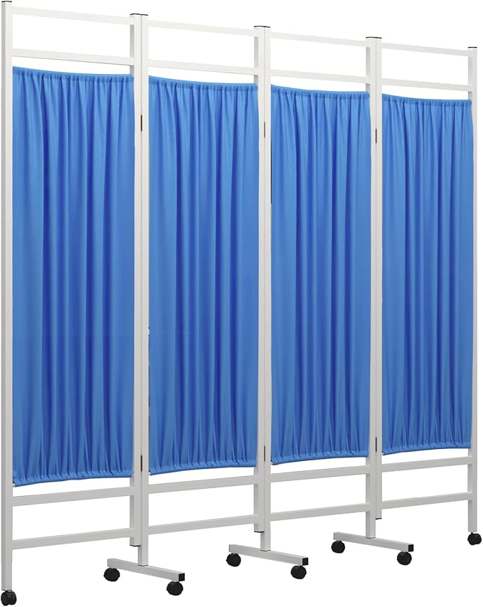 Amazon.com: Rolling Medical Privacy Screen with Wheels – Flexible ...