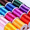 Amazon.com: 100M x 0.8mm Nylon Chinese Knot Cord Rattail Macrame ...