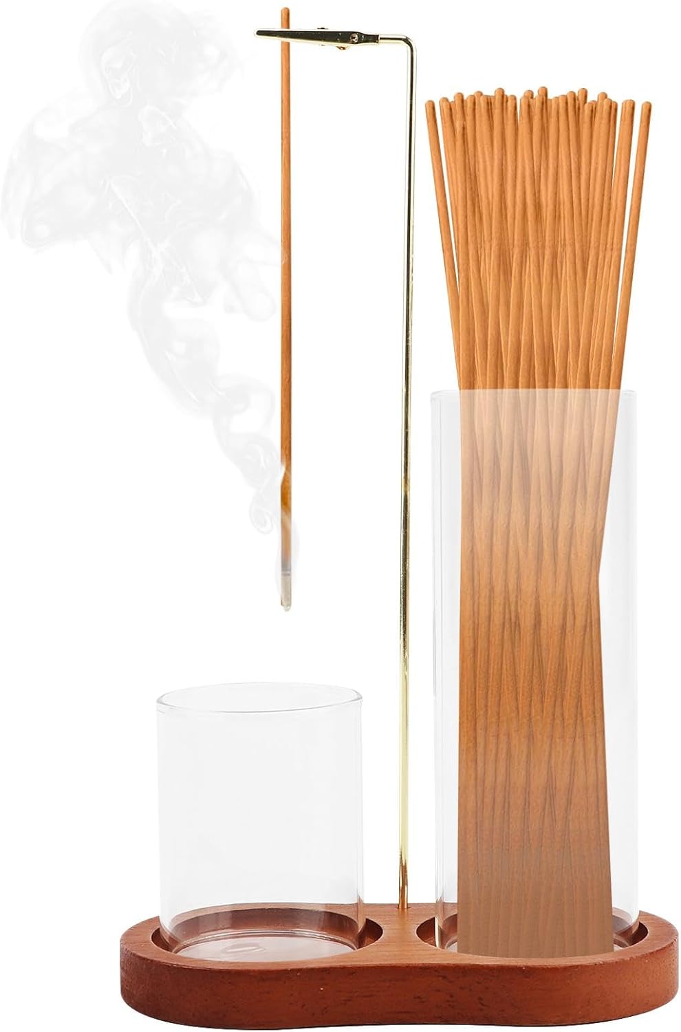 Amazon.com: 2 in 1 Glass Incense Holder, Incense Sticks Burner Holder ...