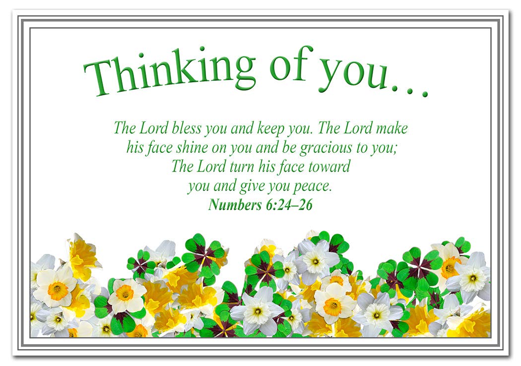 Thinking Of You Christian Card