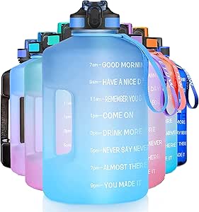 ETDW Trinkflasche 2.2Liter mit Griff, 2.2L Sportflasche Auslaufsicher BPA-frei, 2200ml ...