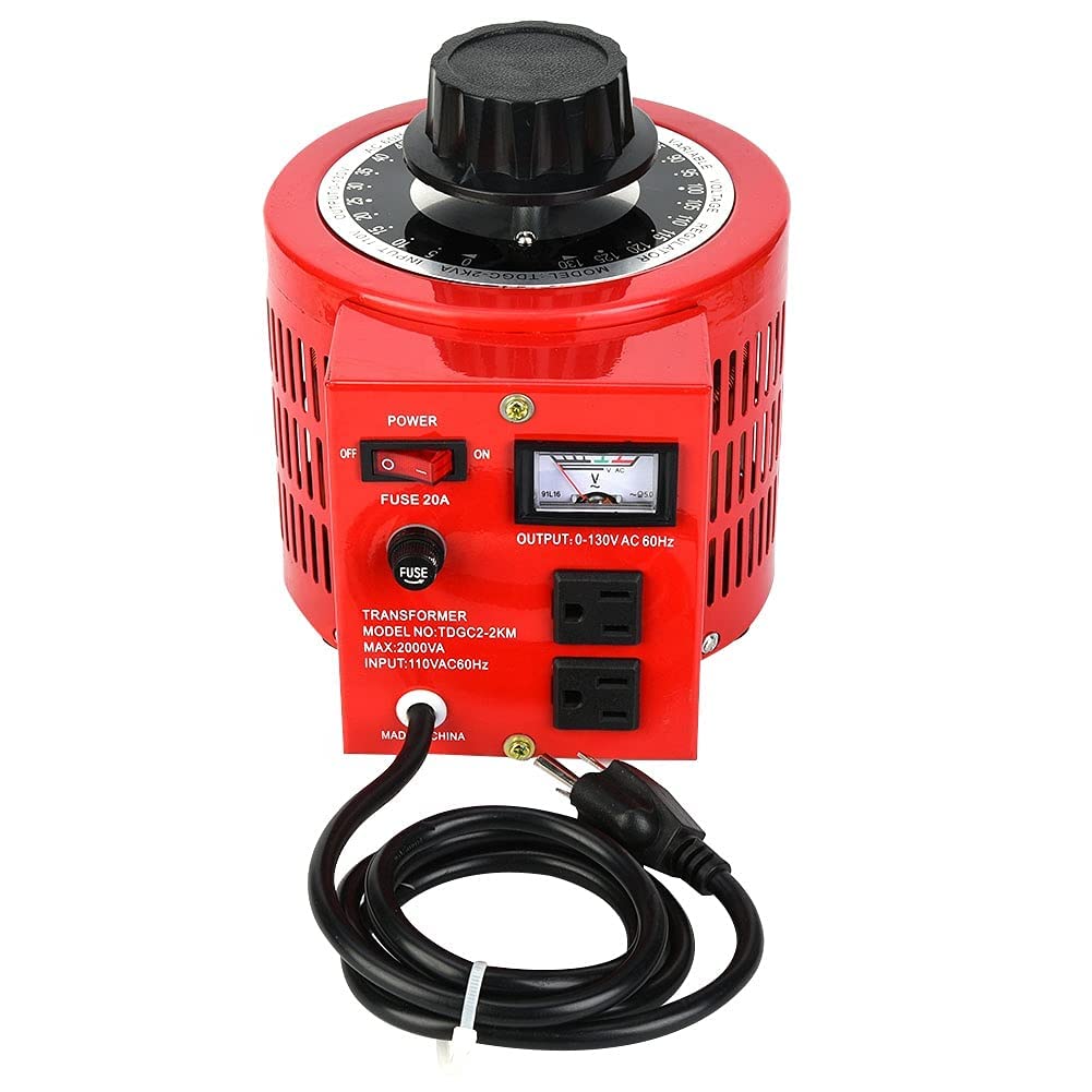 Buy jxgzyy 20Amp Variac Variable Transformer 0~130 Volt Output Auto AC ...