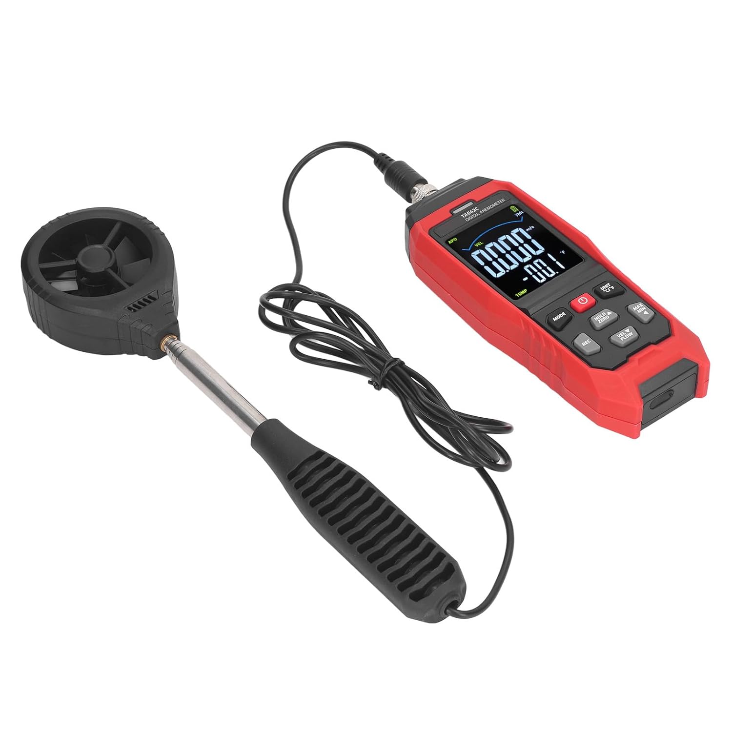 Amazon.com: Wind Speed Meter, Anemometer Split Type Measurement Mode 8 ...