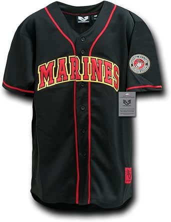 Amazon.com: Marines Military Baseball Jersey (XXL) : Sports & Outdoors