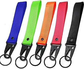 Wrist keychain, Walquicks Wrist Lanyard for Keys, 5 Pack Wristlet ...