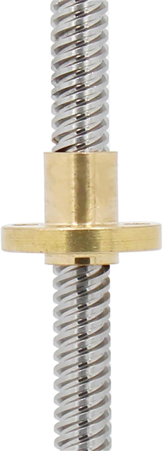 Amazon.com: T8 Lead Screw Trapezoidal Rod Lead 2mm 8mm Length 100/200 ...