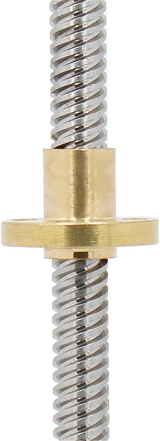 Amazon.com: T8 Lead Screw Trapezoidal Rod Lead 2mm 8mm Length 100/200 ...