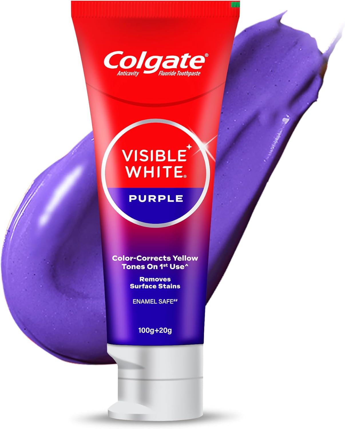 Amazon.com: Colgate Visible White Purple Toothpaste for Teeth Whitening ...