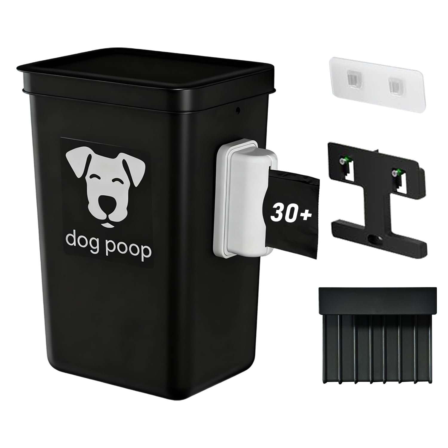 Amazon.com : XONYOOM Dog Poop Trash Can Outside, 3.1 Gallon Dog Waste ...