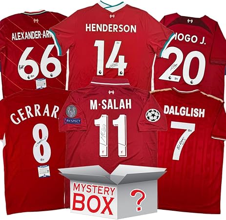 Liverpool F.C. Autographed/Signed Soccer Jersey Mystery Box with PSA ...