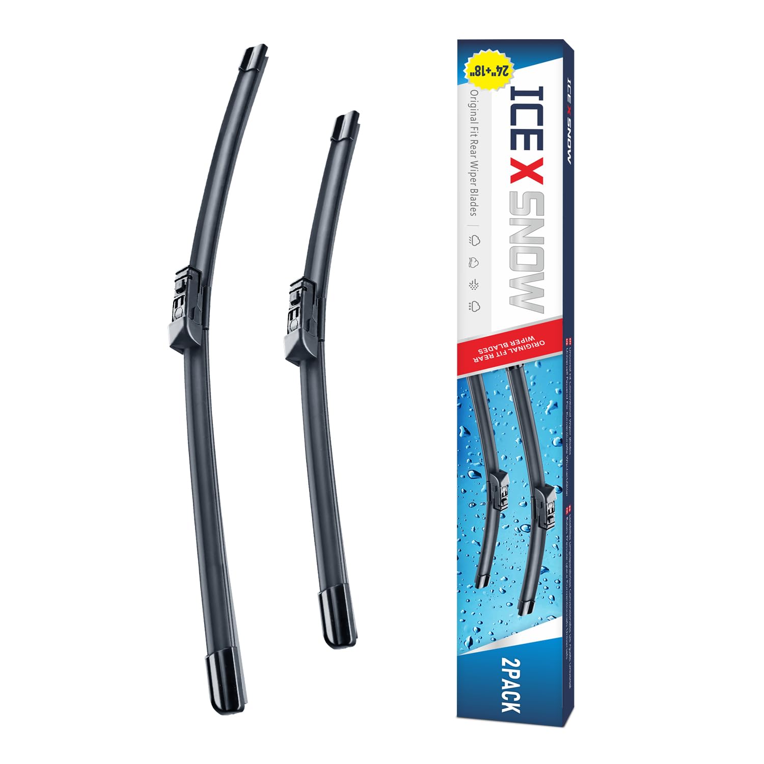 24" 18" Windshield Wiper Blades Replacement for Mazda CX-5 CX-9 2017 ...