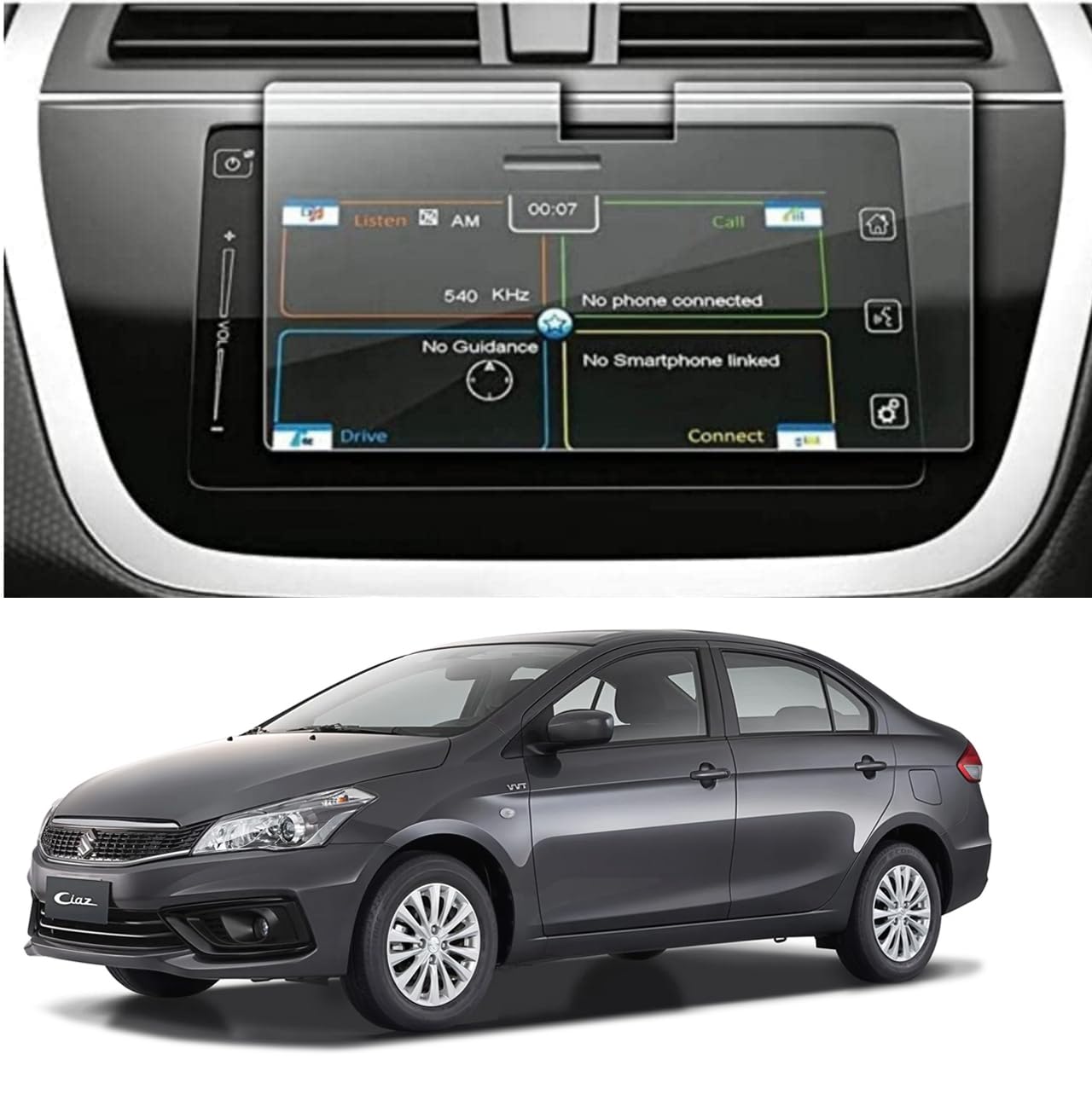 Safety Accessories Android Player Infotainment System Tempered Screen ...