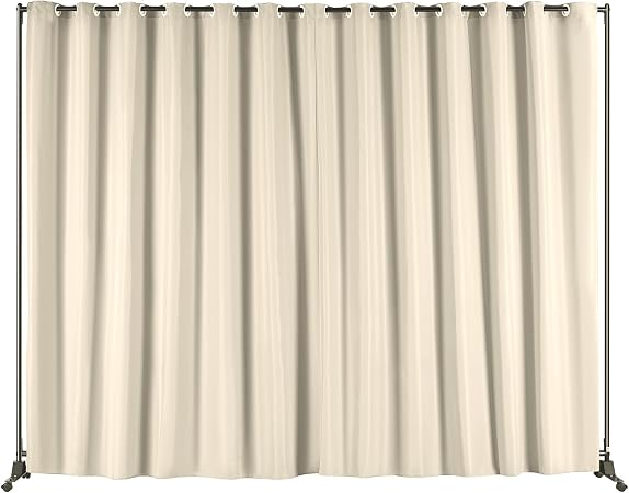 Amazon.com: VEVOR Room Divider Curtain, 8 ft x 10 ft Portable Panel ...