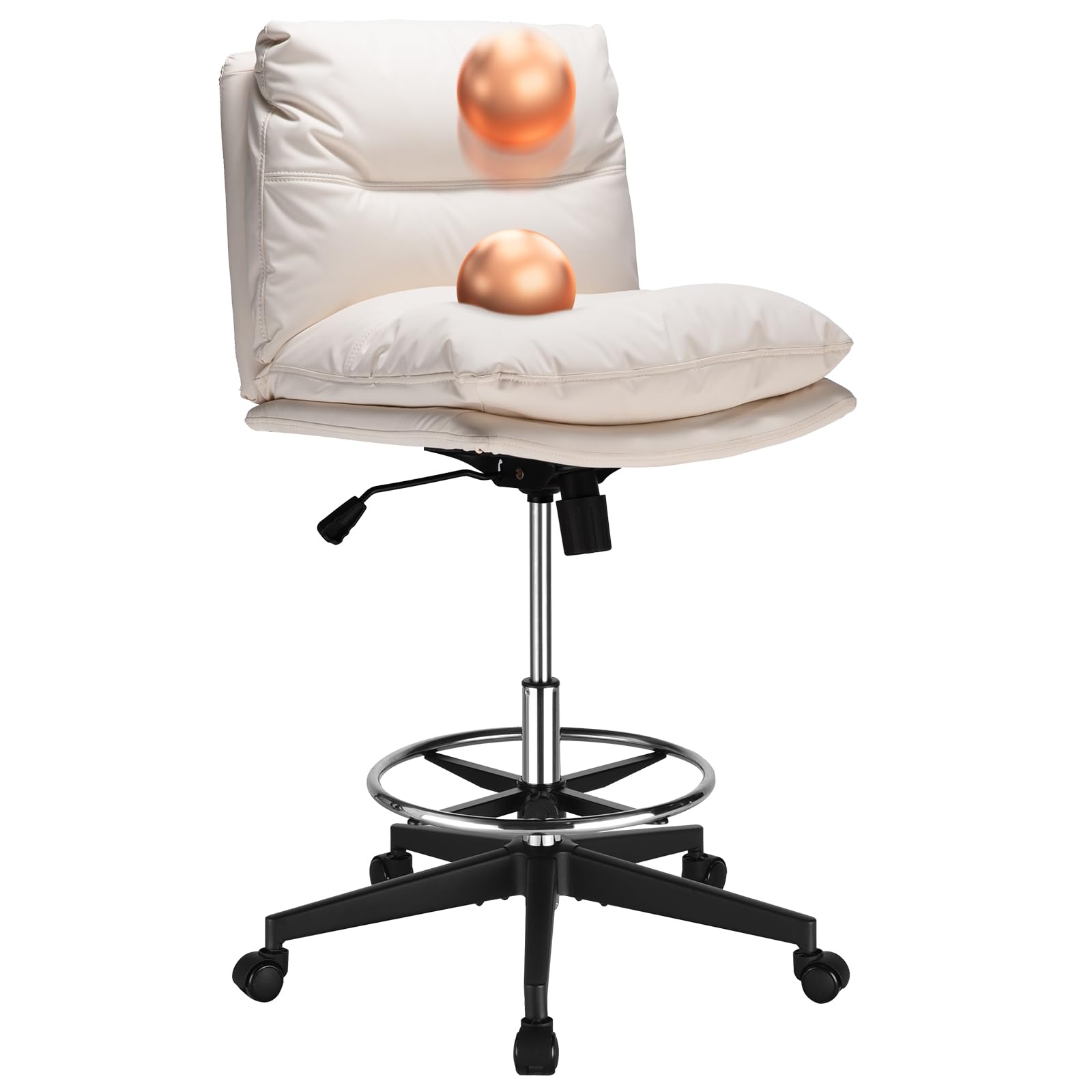 Amazon.com: Drafting Chair Tall Office Chair Comfortable - Super Soft ...