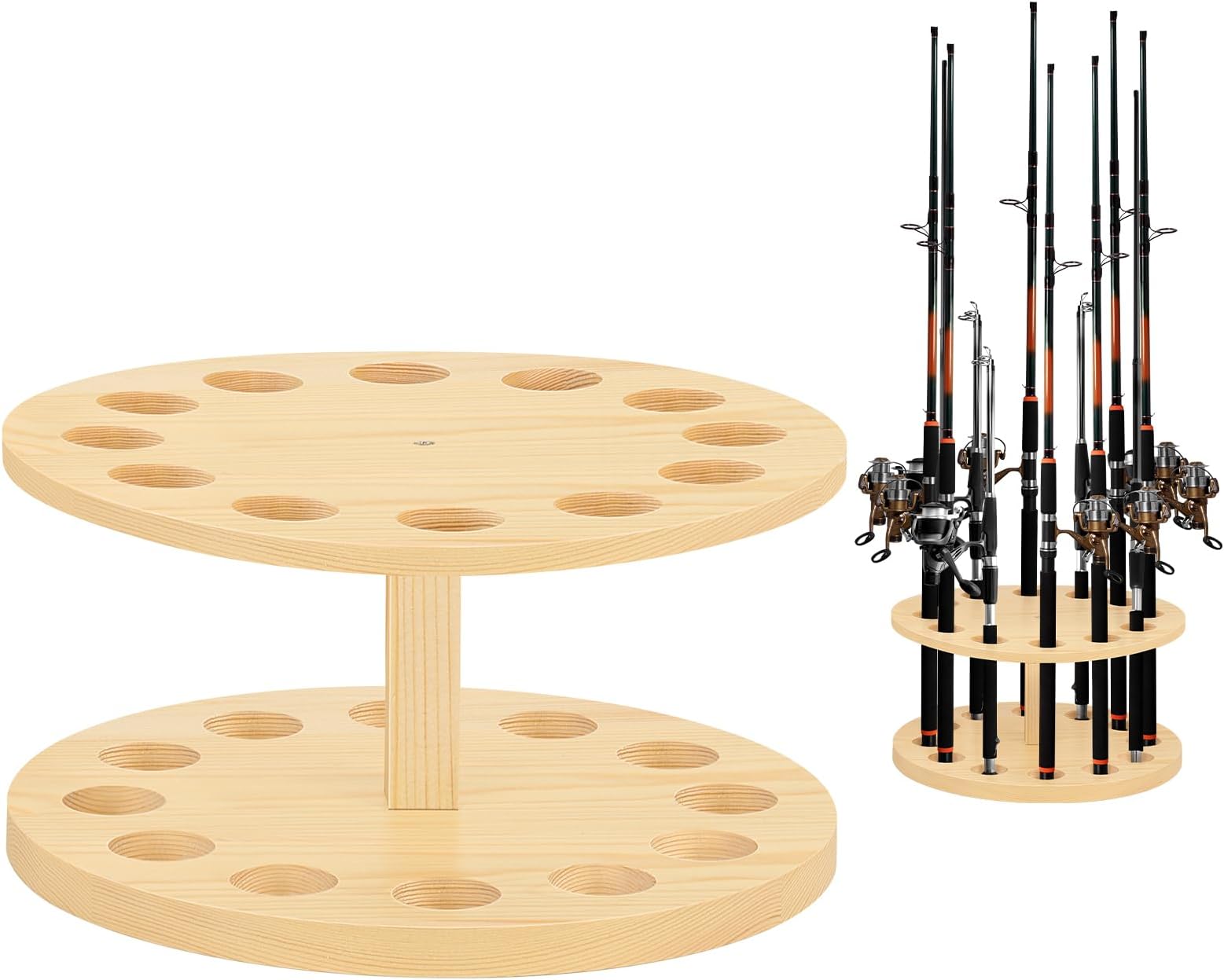 Amazon.com: SEHERTIWY Vertical Fishing Rod Holder, Fishing Rod Storage ...