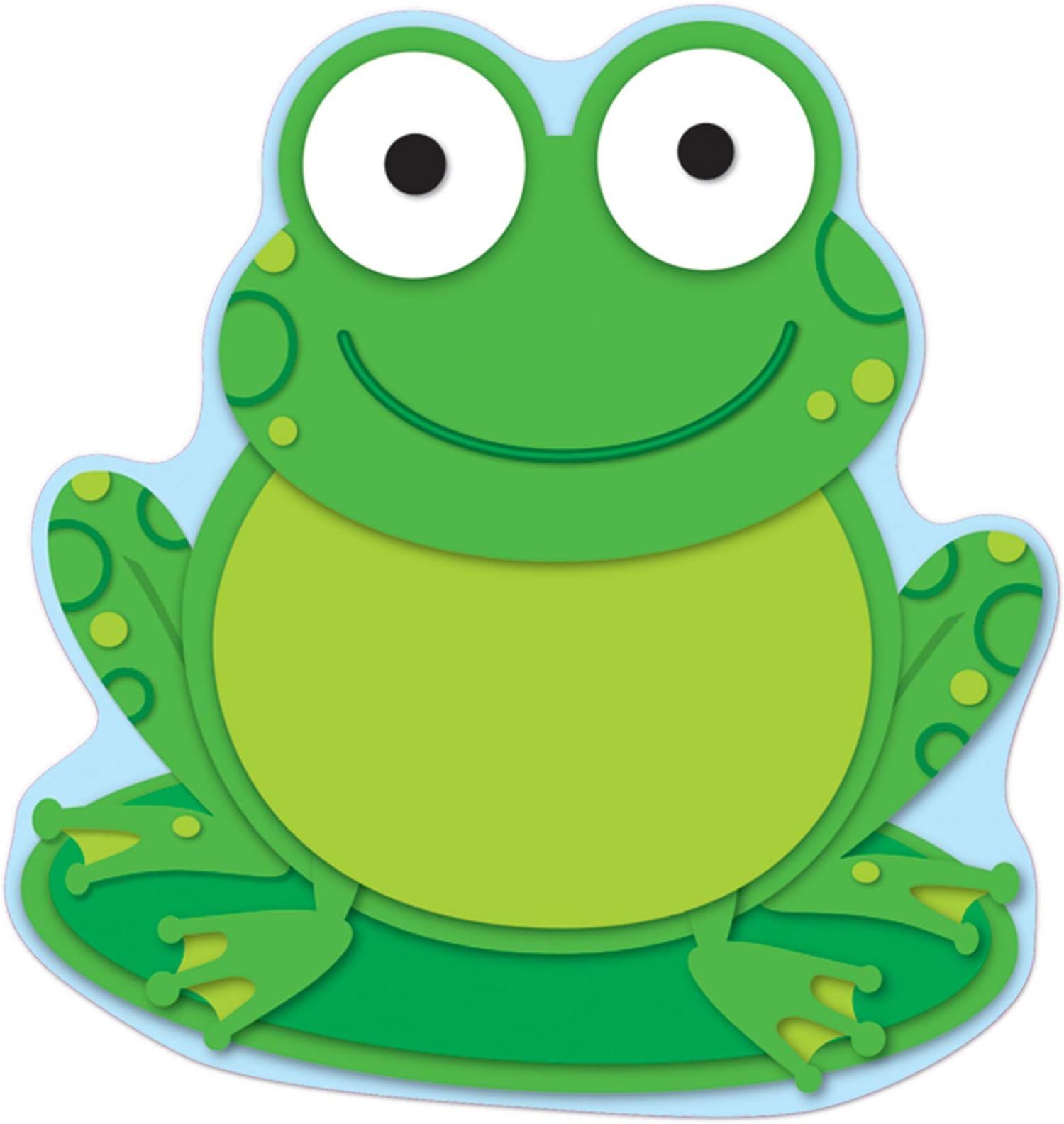 Amazon.com: 45 Pieces Frog Cutouts Bulletin Board Decorations Green ...