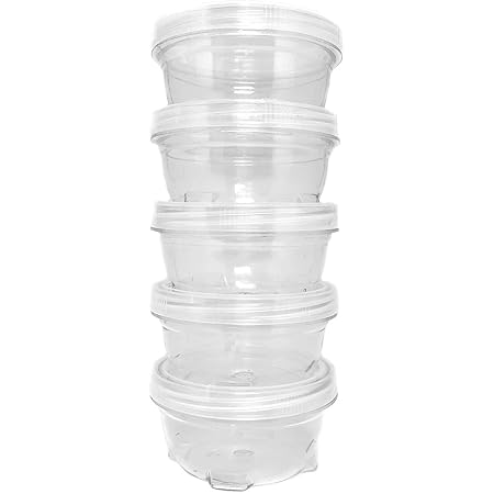 Amazon.com: PAYLAK Storage Containers Clear Stackable Interlocking ...