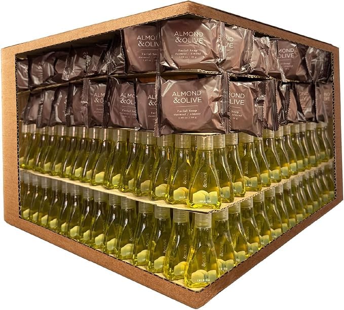 Amazon.com: JYPESA | Hotel Toiletries Kit 200 pcs – Almond & Olive ...