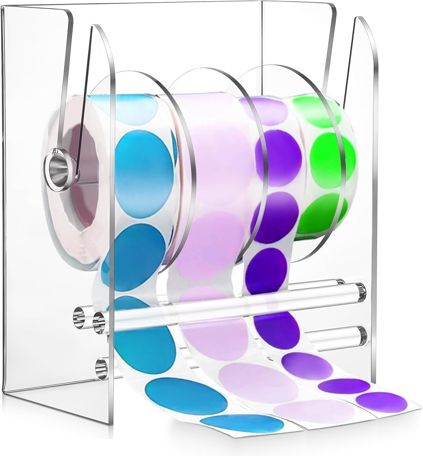 Amazon.com : BOHUIZ Adjustable Label Dispenser, 4 Disks Acrylic Sticker ...