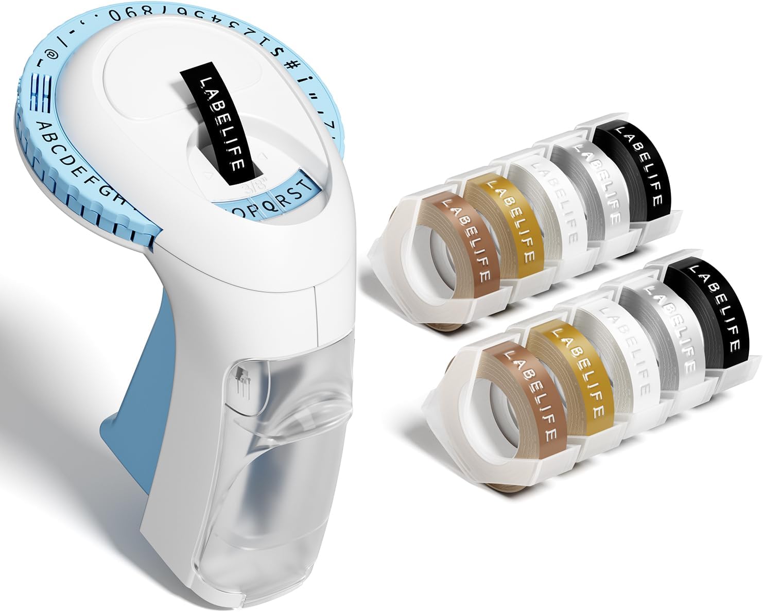 Amazon.com : Labelife Embossing Label Maker Machine with Tapes,Omega S ...