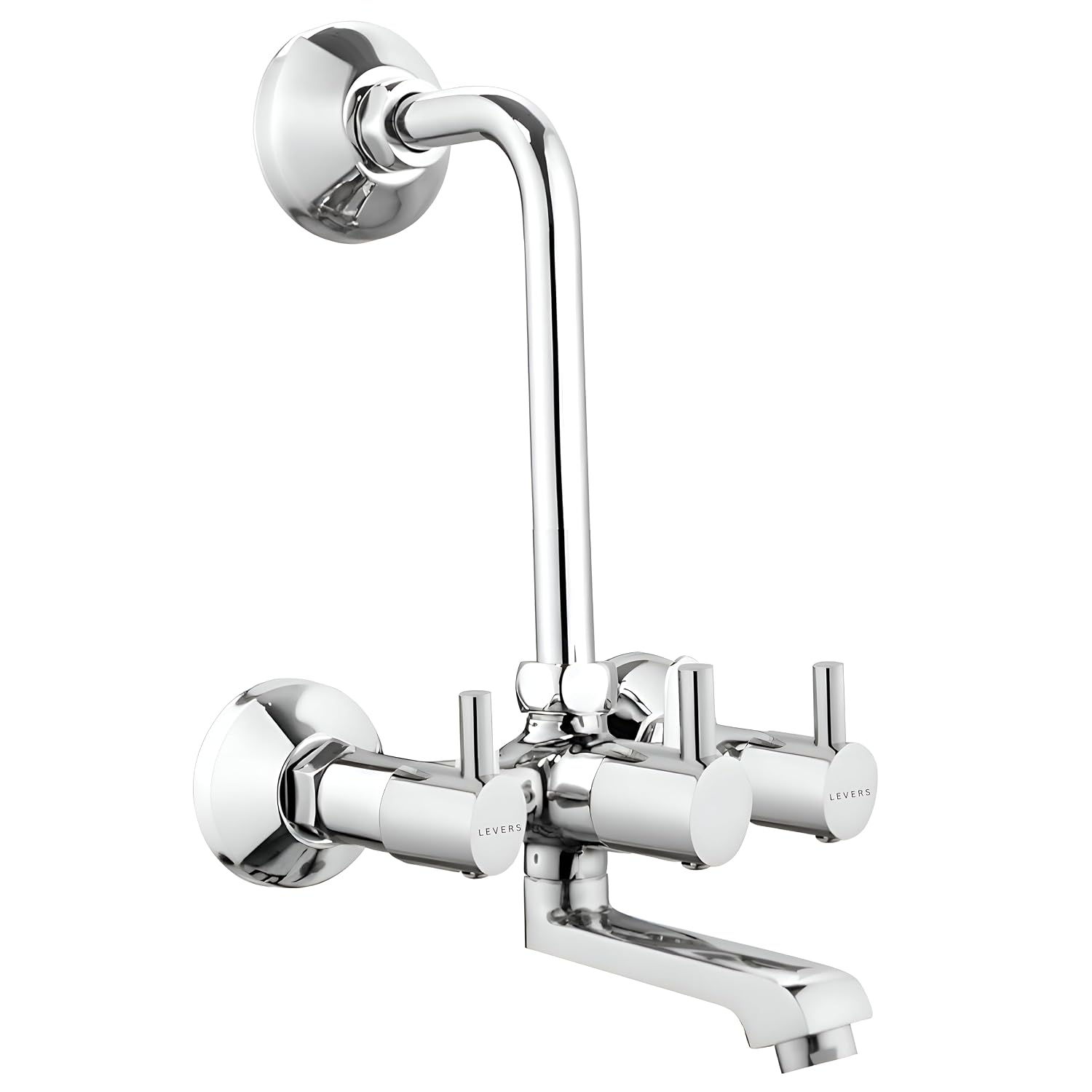 LEVERS Turbo-9 Brass Wall Mixer with Provision for Over Head Shower and ...