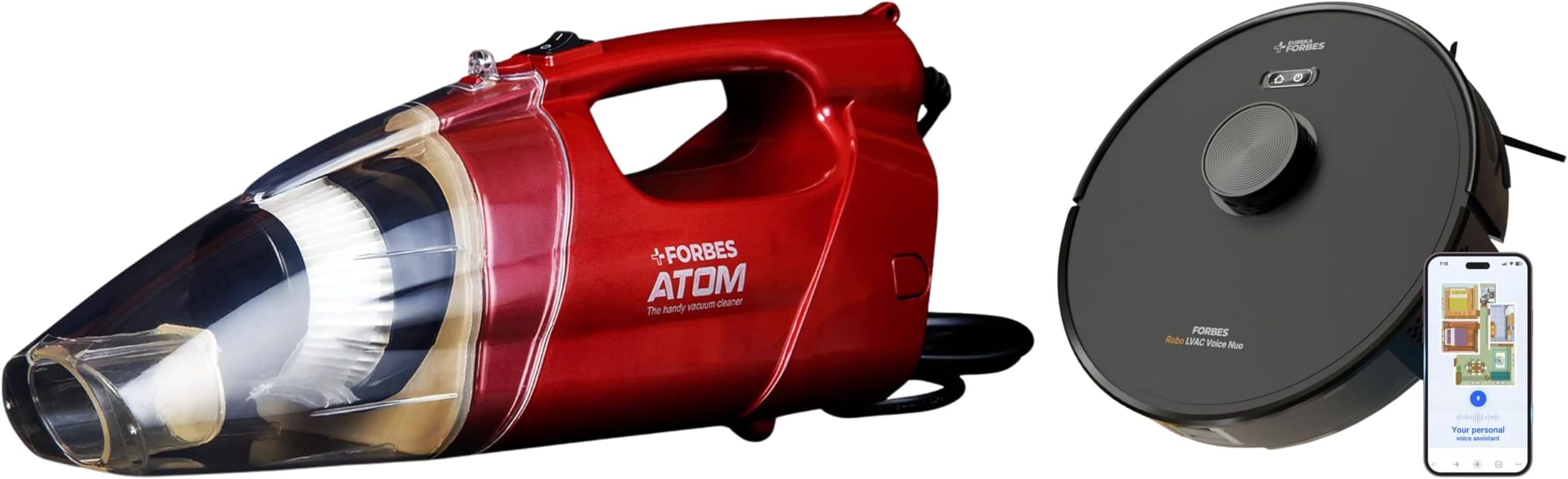 Eureka Forbes Multipurpose Robotic (Lidar Tech) & Handheld Vacuum ...