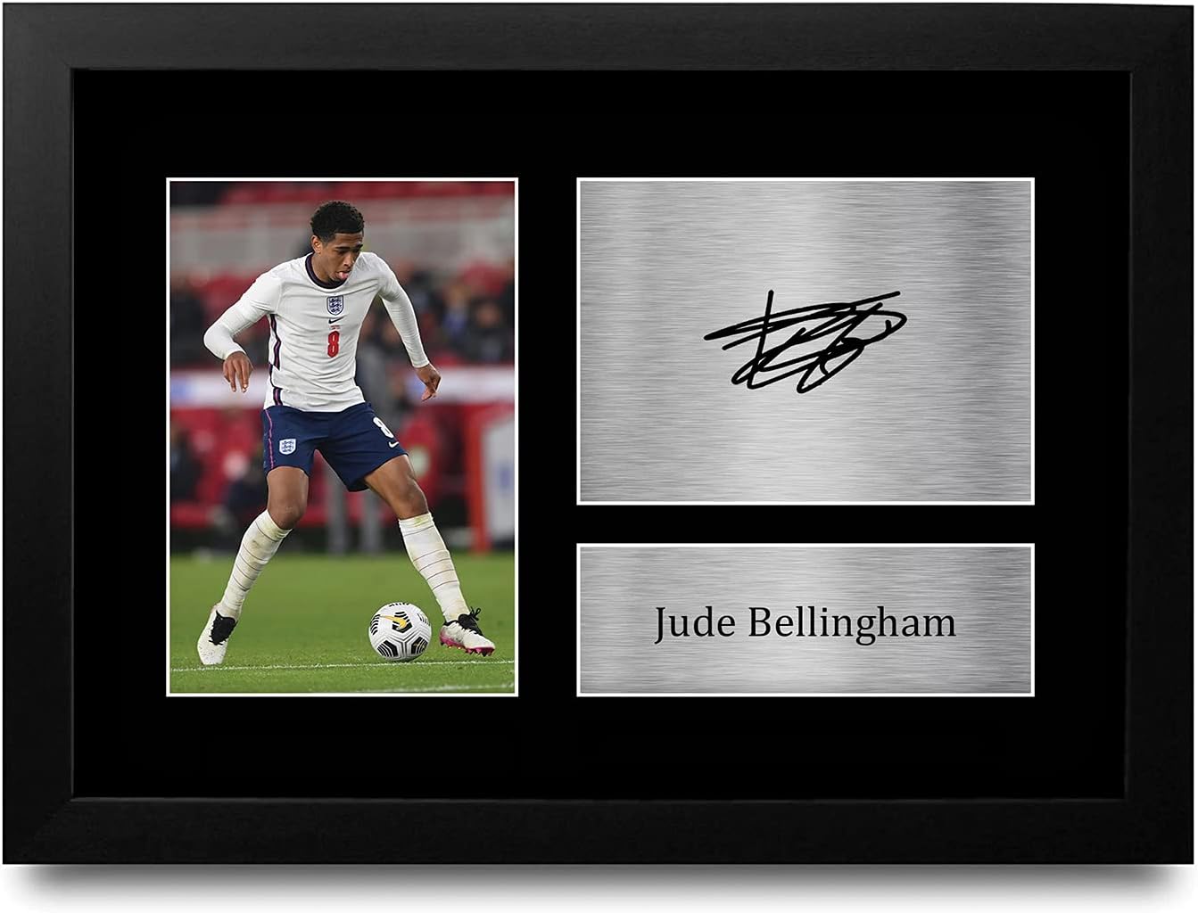 HWC Trading FR A4 Jude Bellingham England Gifts Printed Signed ...
