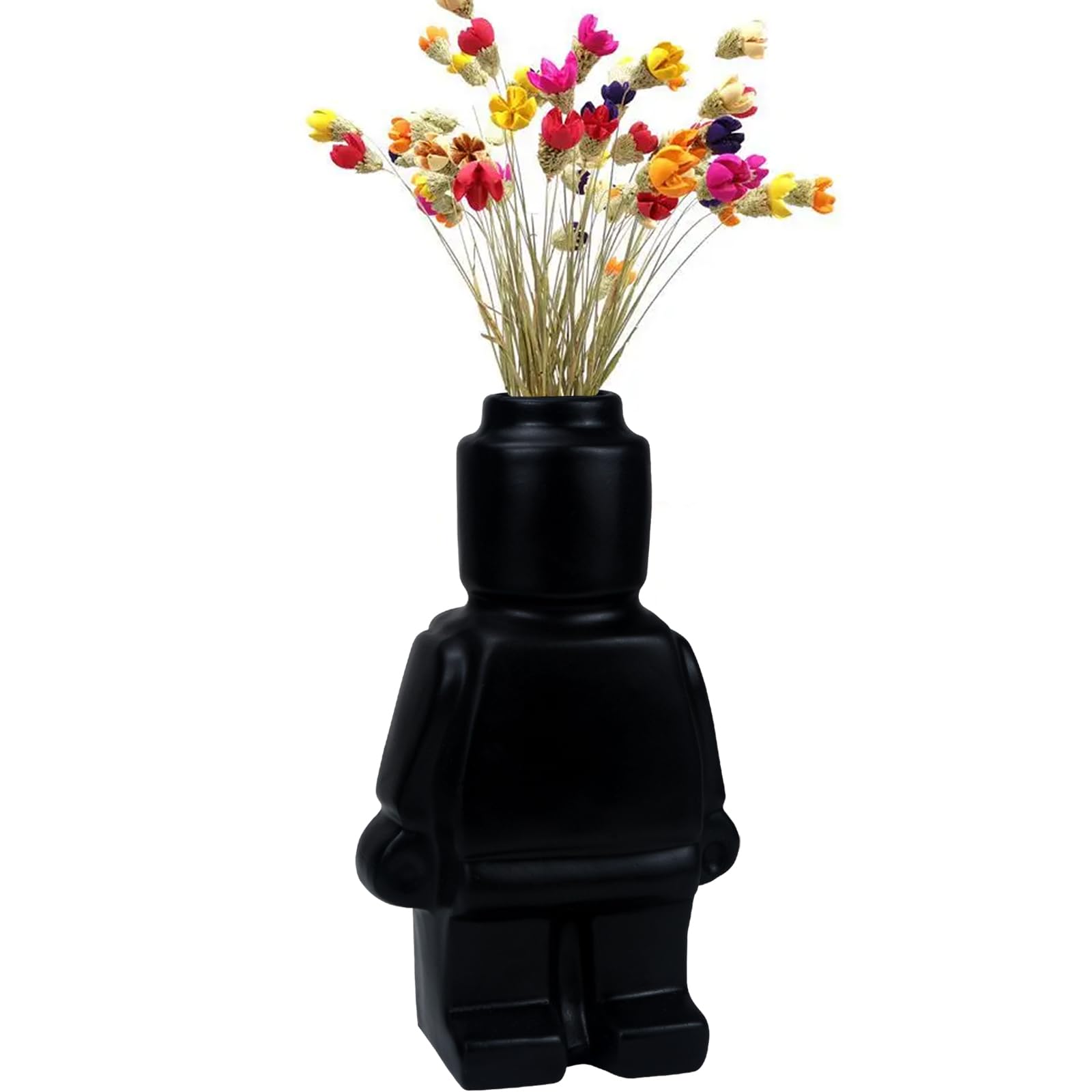Amazon.com: NIETEIN Cool Building Figures Vase for Flower Bouquet Cute ...