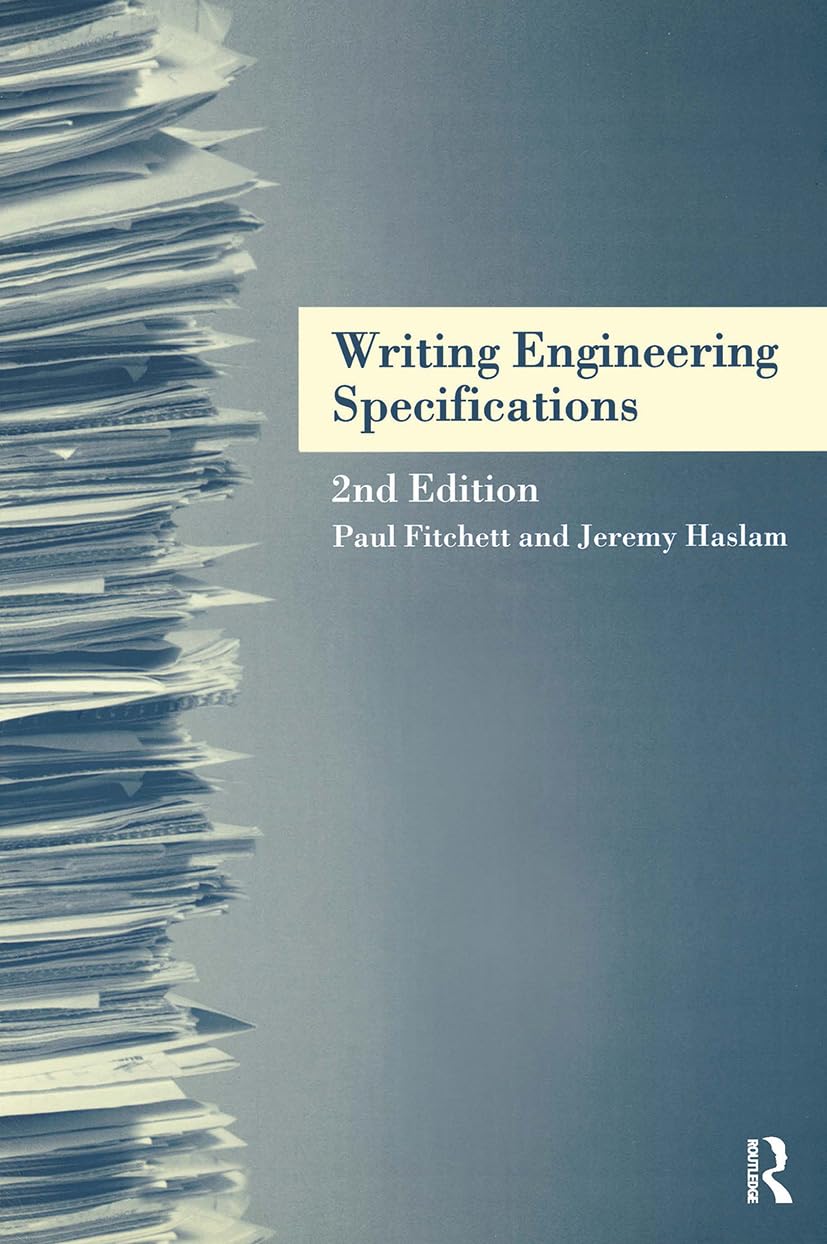 Writing Engineering Specifications: Fitchett, Paul: 9780415263030 ...