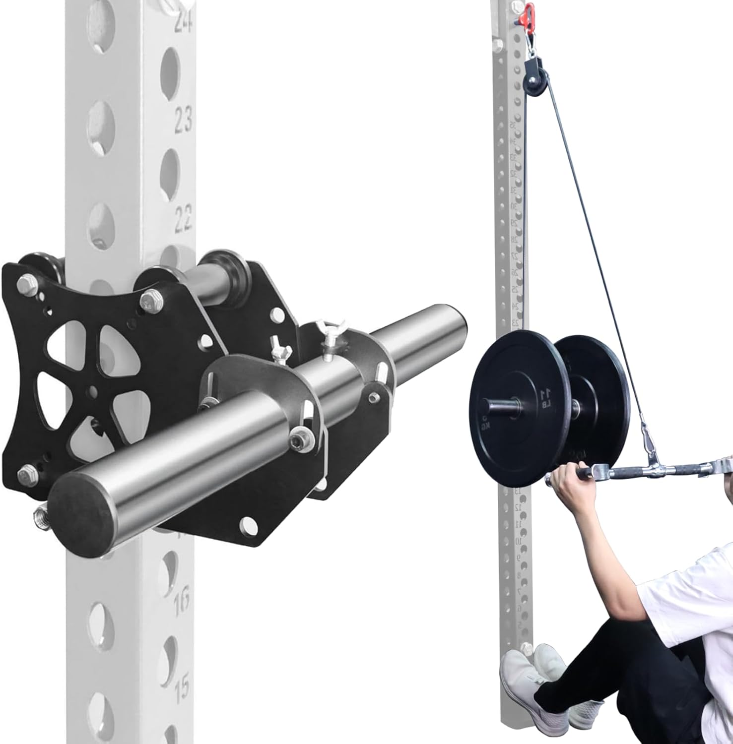 Amazon.com : MARLANG Power Rack Attachments for Workout Equipment Home ...