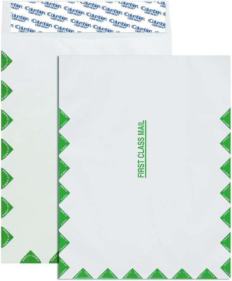 Amazon.com : Columbian CO856 10x13-Inch Tyvek First Class Mail White ...