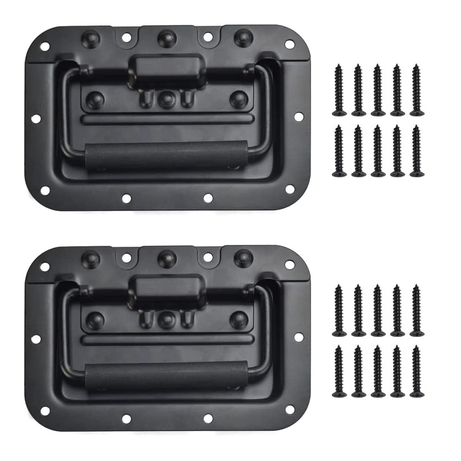 Lwtsrp Pack of 2 Black Folding Handles, Hardware Boxes Handle, Folding ...